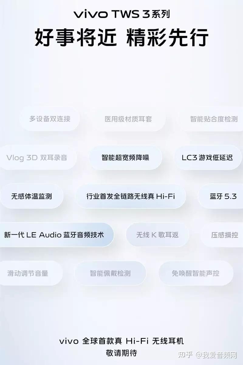 外观大揭秘 真无线Hi-Fi耳机vivo TWS 3发布在即 - 知乎