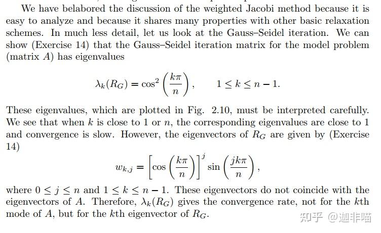 1d+Poisson Equation+Gauss–Seidel iteration vs Wavenumber简单测试 - 知乎