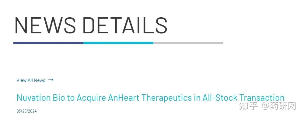 Nuvation Bio 将以全股份交易方式收购葆元医药 - 知乎