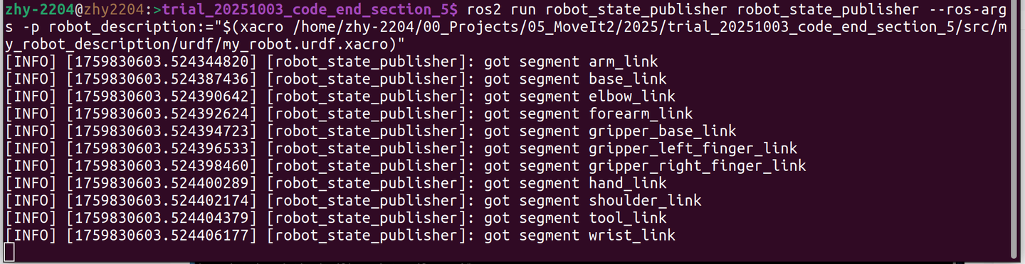 【ProjecTrial】Ros2_MoveIt2 - 教程学习 - 使用ROS 2和MoveIt 2来操控6轴机械臂 - Part-8 - 知乎