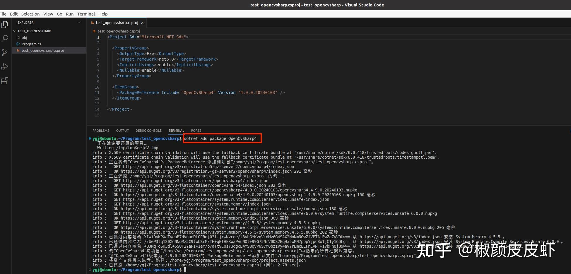 【opencv】在linux上使用opencvsharp 知乎