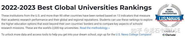 U.S.News2023世界大学排名发布！中大超港大！清北排名上升！ - 知乎