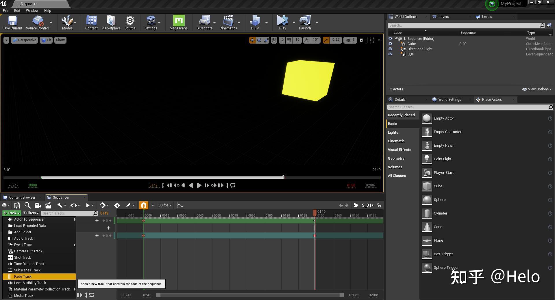 UE4中的动画编辑器 —— Sequencer in UE4 - 知乎