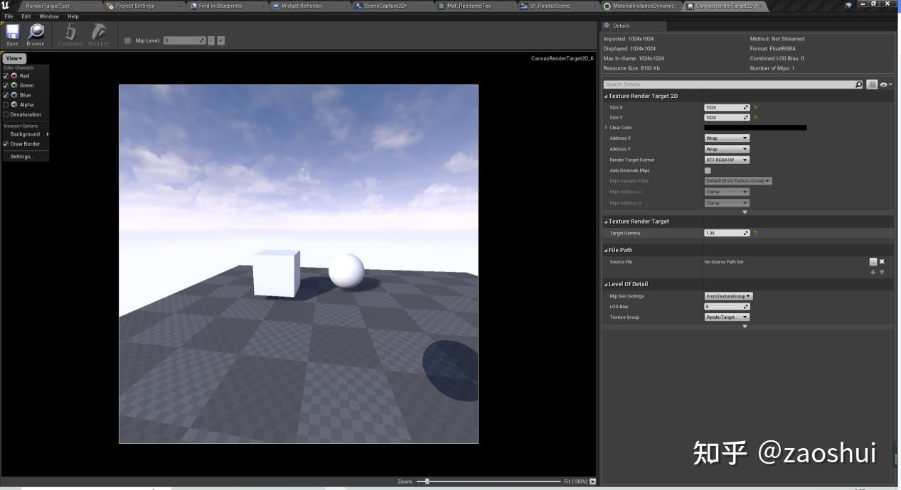 UE4 SceneCapture2D基础用法 - 知乎