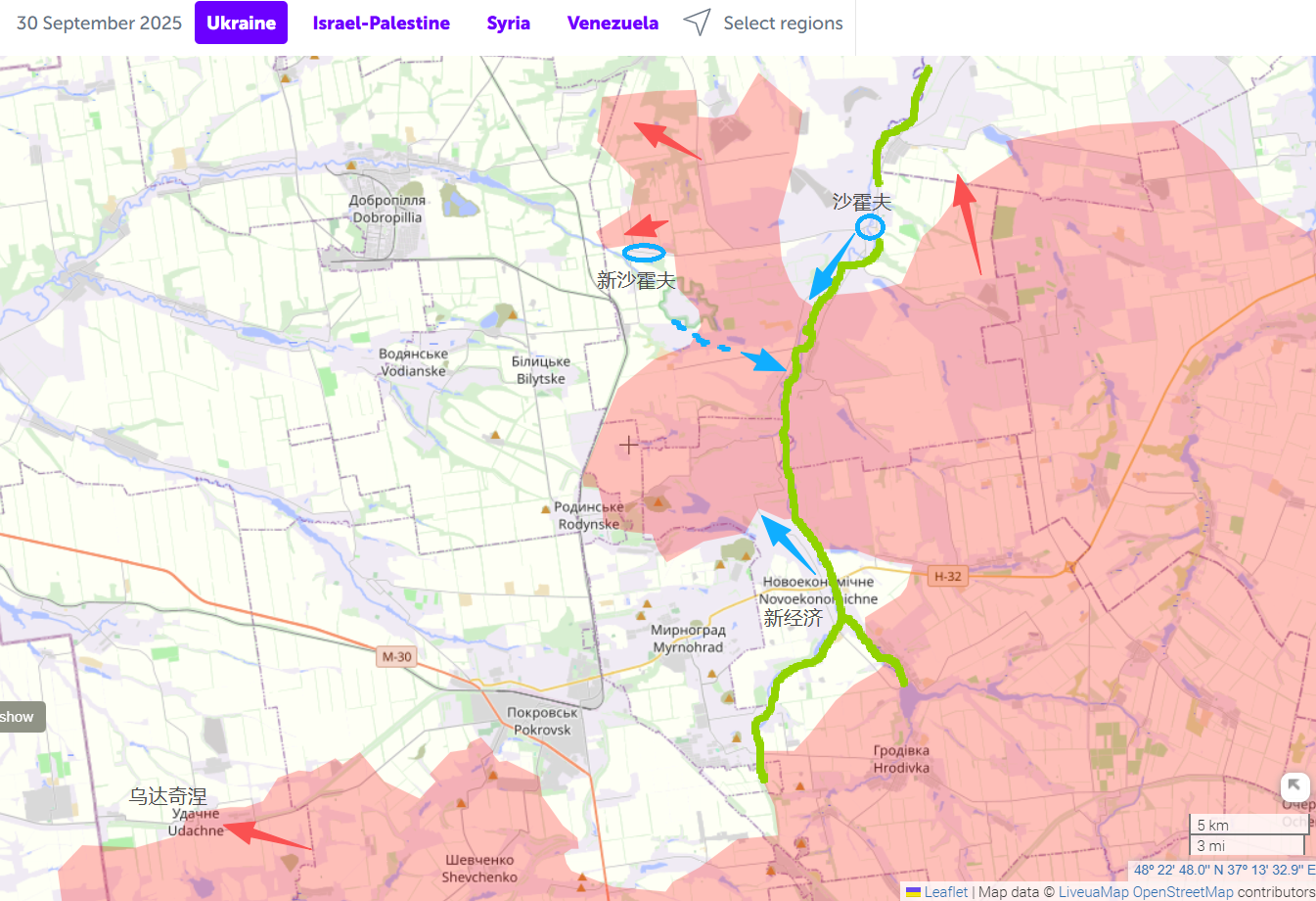 俄乌两军战线月评（250930） - 知乎