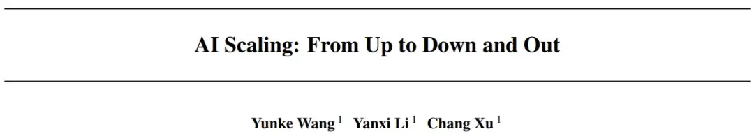 大模型扩展新维度：Scaling Down、Scaling Out - 知乎