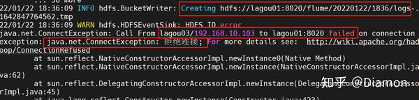 hdfs无法连接. java.net.ConnectException: 拒绝连接 - 知乎