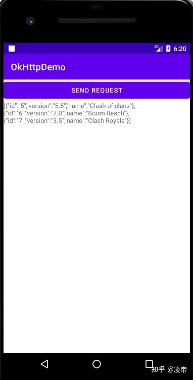 Android：使用OkHttp发送HTTPGet请求，并解析所得的JSON数据。 - 知乎