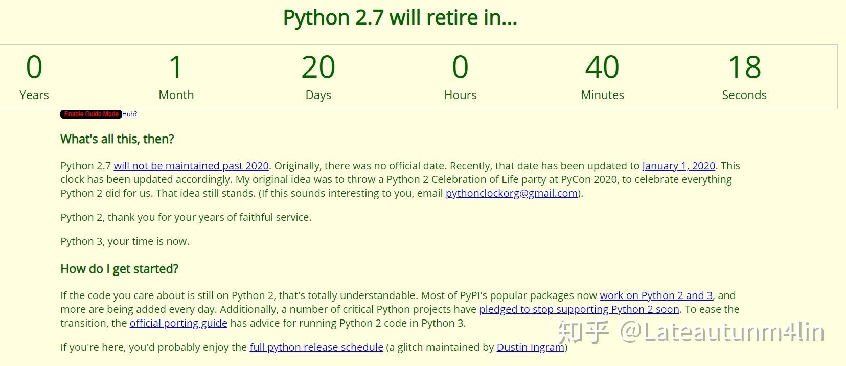 Python2寿命只剩一个月啦！还不快赶紧学起Python3酷炫到爆的新特性！ - 知乎