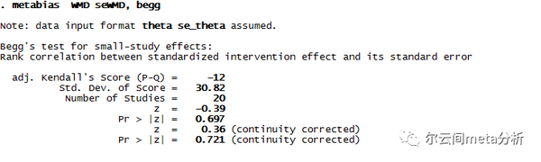 【实例操作】Stata完成meta分析的发表偏倚检验(漏斗图、Egger/Begg检验) - 知乎