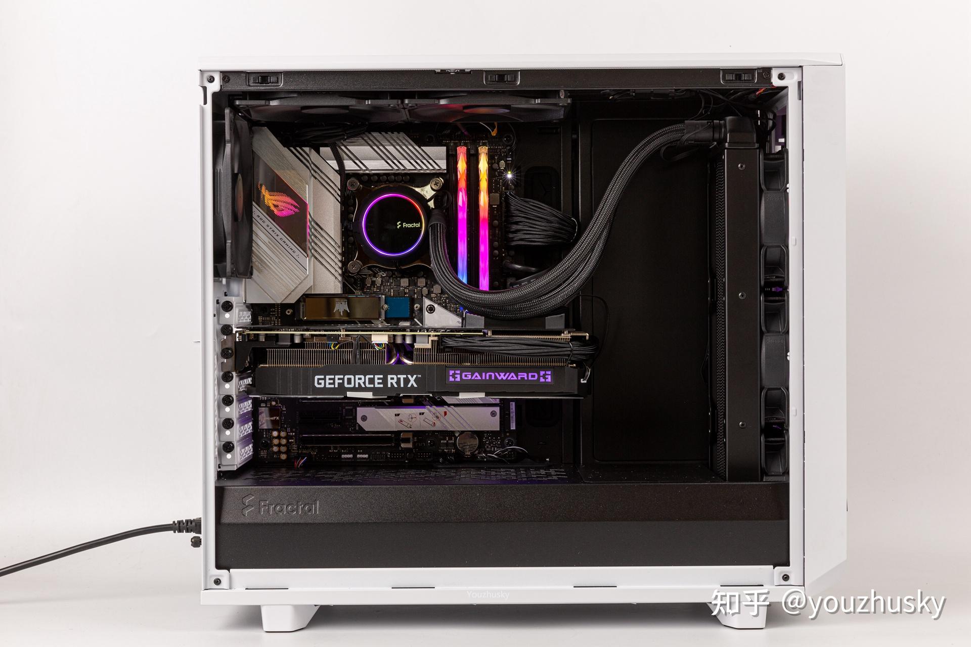 清凉夏日 分形工艺Meshify2熊猫色装机作业-11700K+Z590A吹雪+3080Ti - 知乎