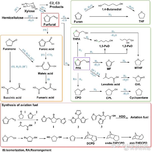 张颖教授、范炜教授论文：木质纤维素生物质高值化的催化转化网络：全景图 - 知乎