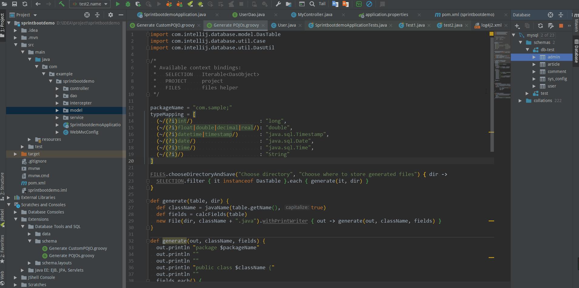 IDEA 自定义POJO生成脚本 - 知乎
