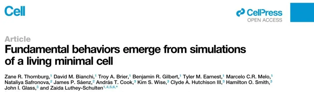 Cell | 计算机模拟人造细胞模型揭示生命奥秘 - 知乎