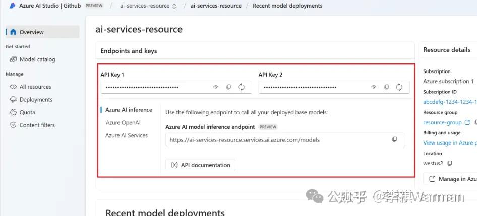 Azure AI Foundry：用 Inference 推理 API 统一模型调用 - 知乎