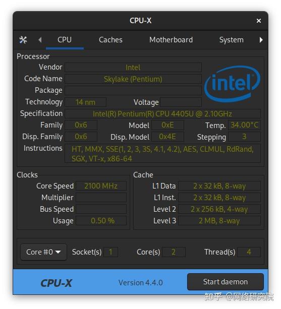 CPU-X 是 Linux 的 CPU-Z 的替代品 - 知乎