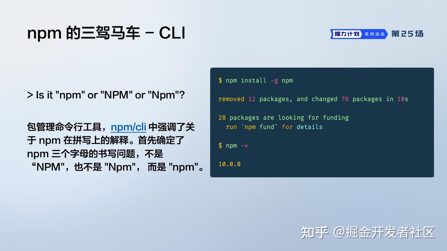 掘力计划第25期 npm 包管理性能优化实践 - 知乎