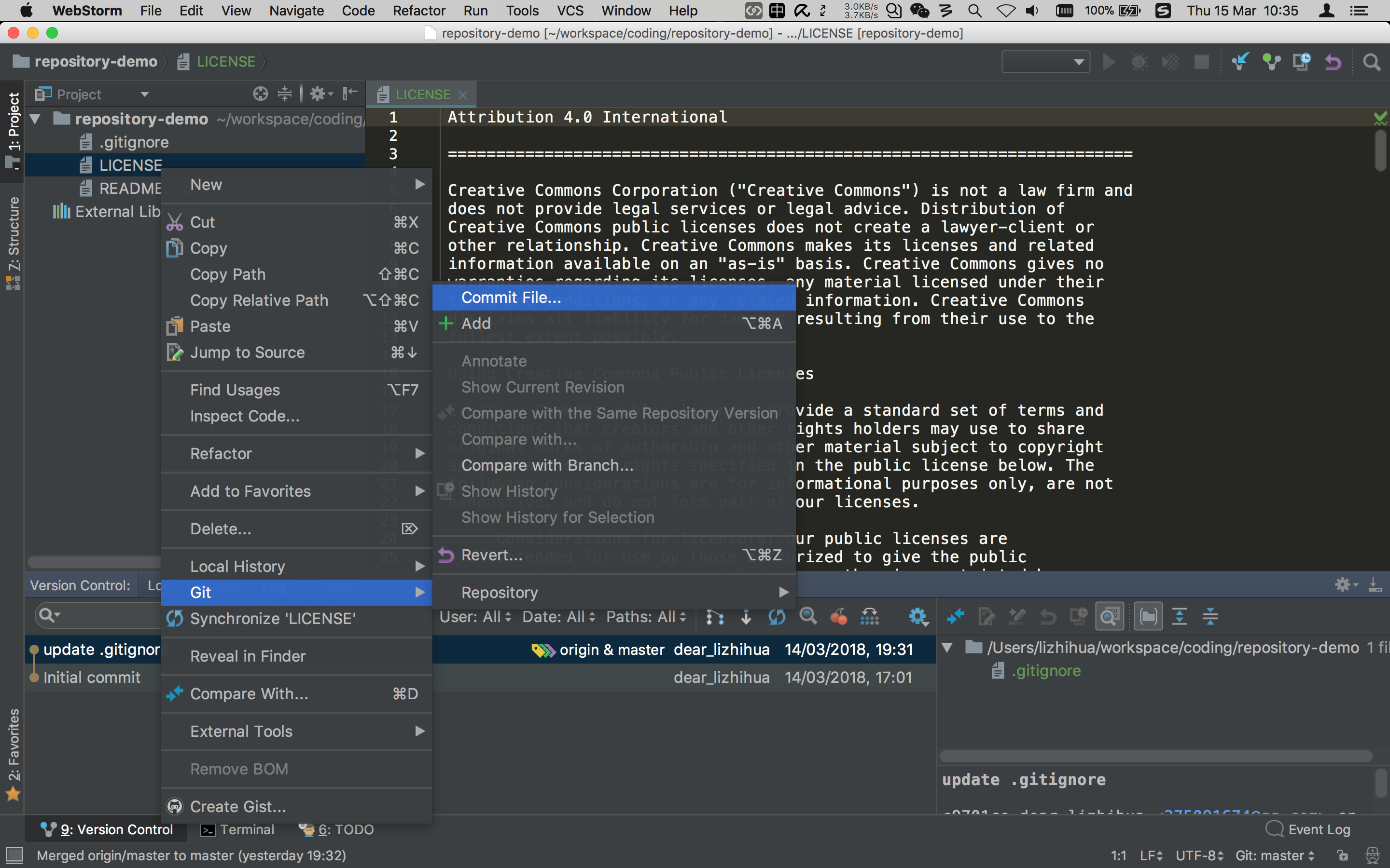 在 WebStorm 中熟练地使用 git - 知乎