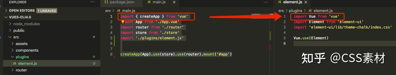 vue3.x/vue-cli4.5 引入elementui后页面显示空白 - 知乎
