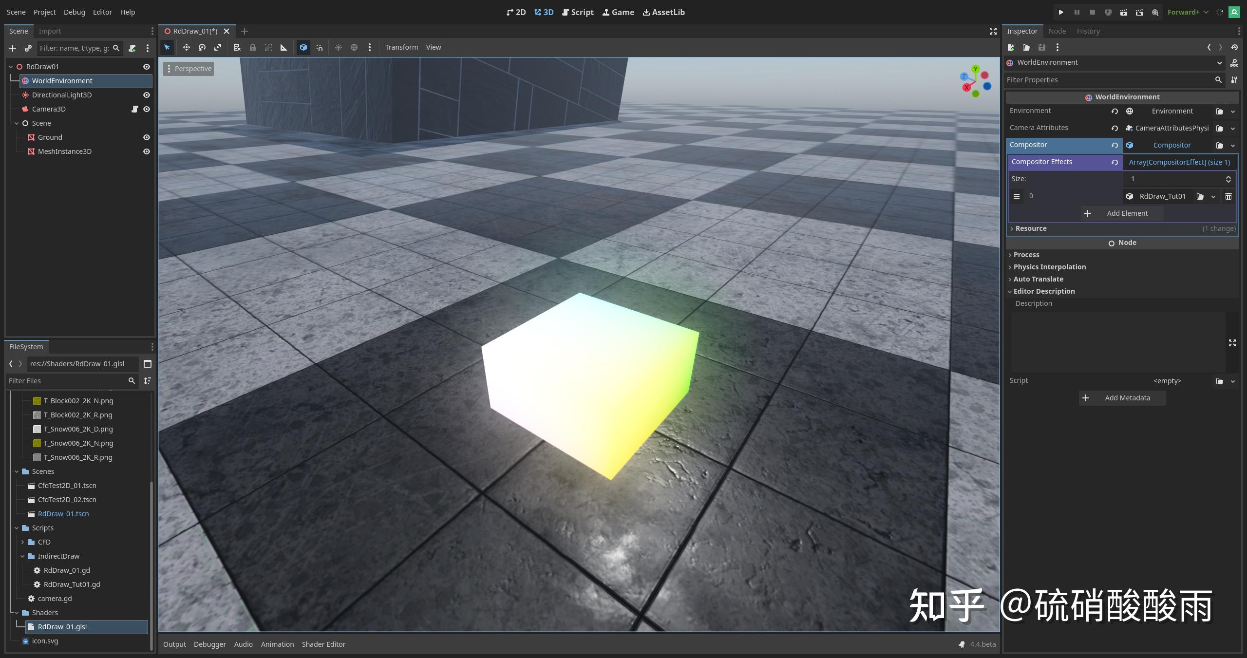 【Godot】使用GDScript直接生成Mesh Draw Command绘制几何体 - 知乎