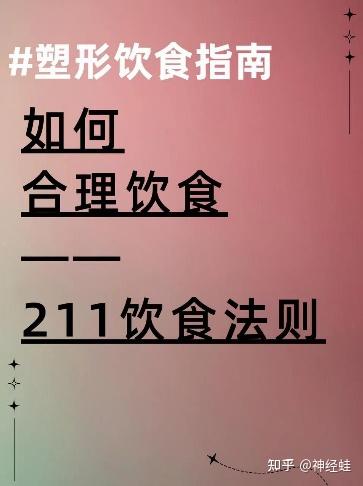简单易操作的饮食法则——211饮食法 - 知乎