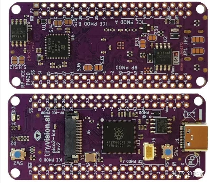 Github上创新嵌入式项目——树莓派RP2350B+iCE40UP5K FPGA相结合的Pico2-Ice板卡 - 知乎
