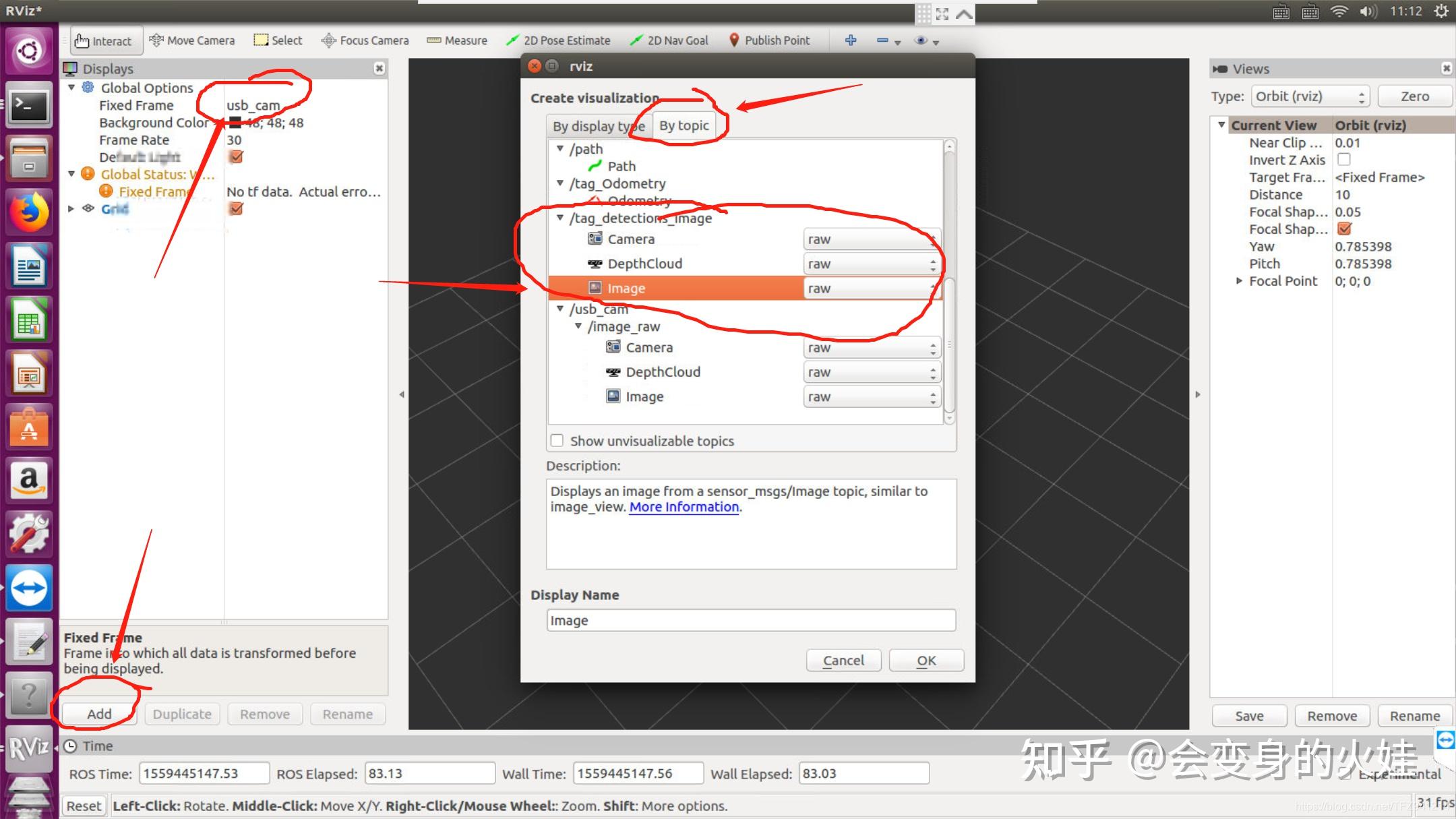 单目USB摄像和Intel Realsense D435i 头+ Apriltag_ros配置和实现对相机姿态的估计 - 知乎