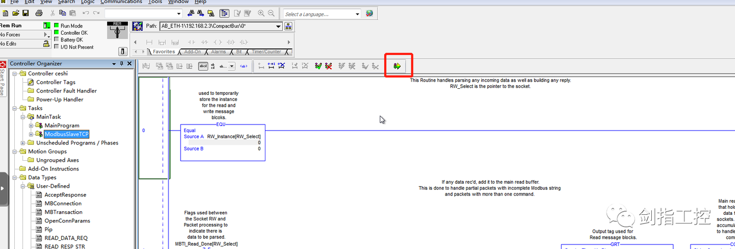 Logix5000使用ModbusTCP通讯之Slave - 知乎