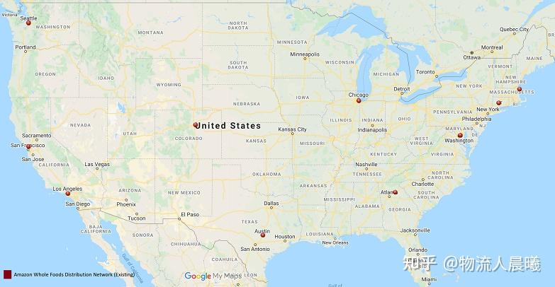 亚马逊仓库的全球网络地图 - 知乎
