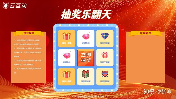 适合商场、超市、展会的大屏幕大转盘抽奖九宫格抽奖发布了！ 知乎 