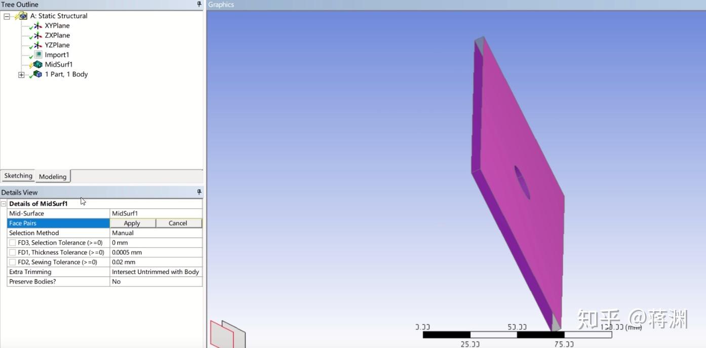 【参数优化】Ansys WorkBench带孔板的应力集中系数与板厚不相关 - 知乎