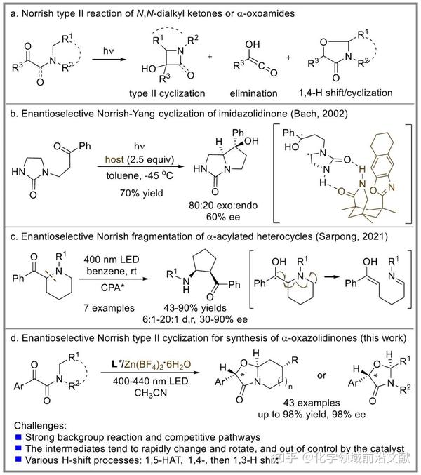 川大冯小明院士课题组CCS Chem.：手性路易斯酸催化Norrish II型环化合成α-恶唑烷酮 - 知乎