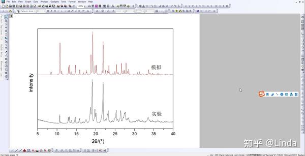 Mercury模拟单晶CIF文件的粉末XRD谱图 - 知乎