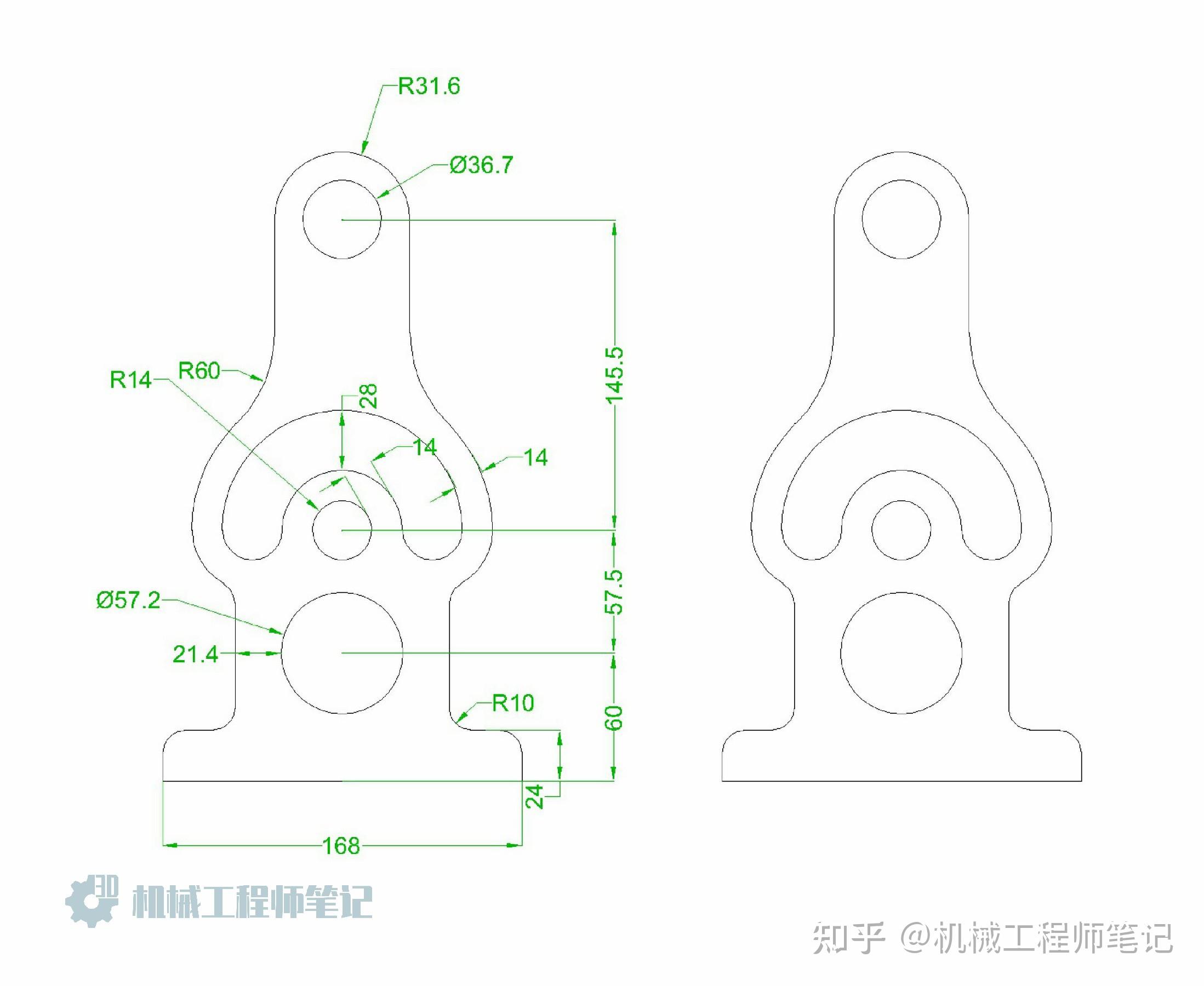 50例CAD练习图分享给大家，别忘了收藏哟！