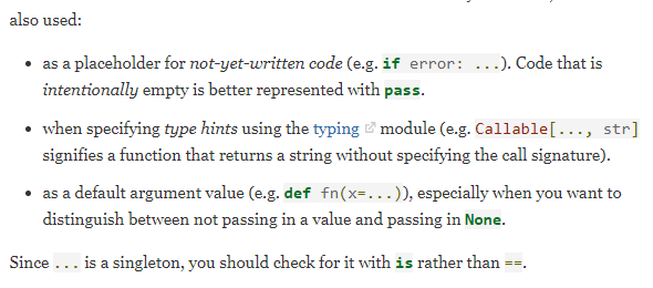 The meaning of python ellipsis three dots... - Programmer All