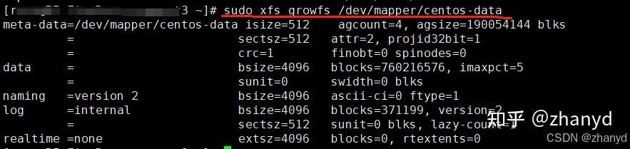 CentOS7 GPT格式磁盘扩容，亲测有效~ - 知乎