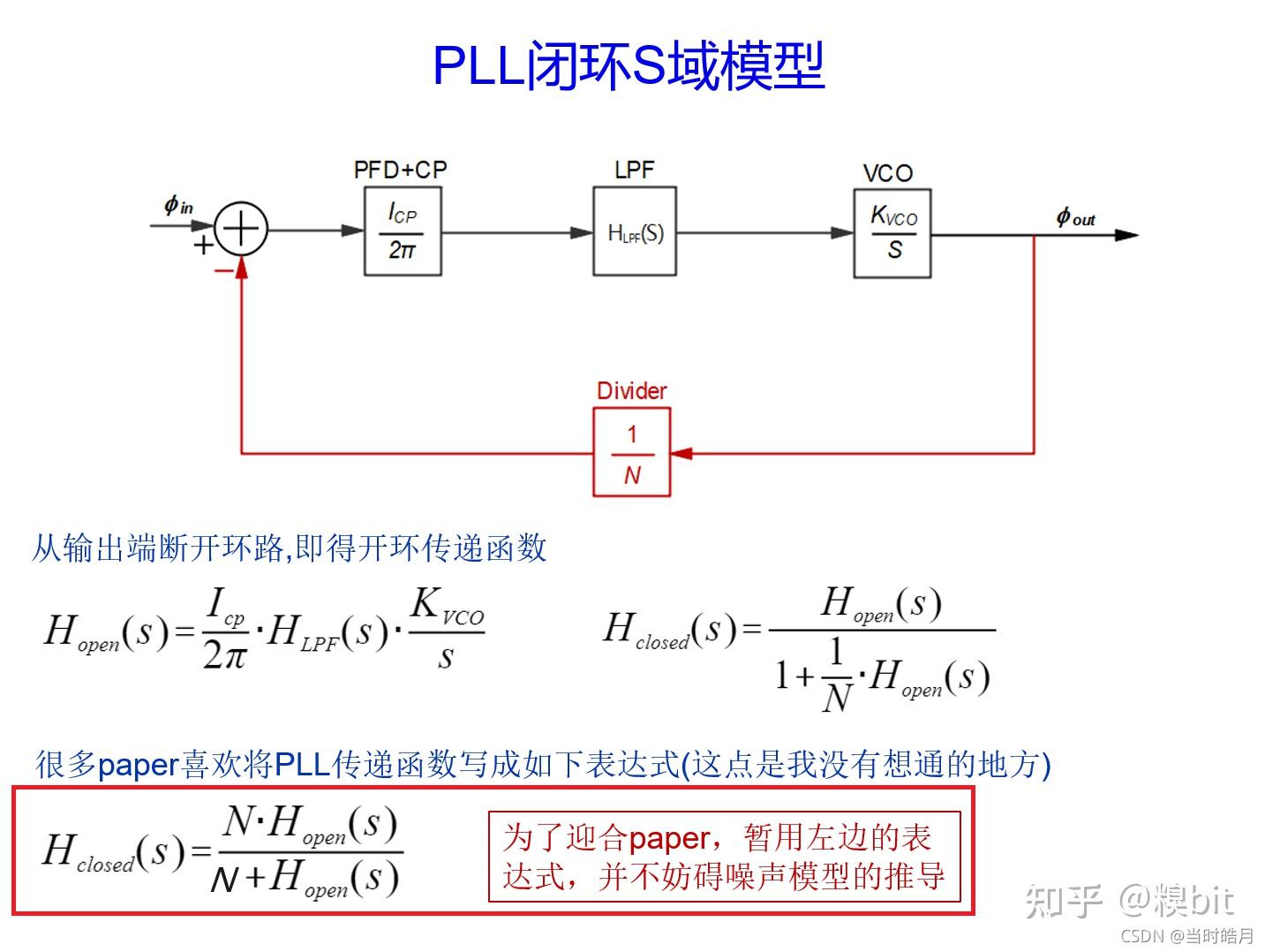 三阶闭环PLL噪声传递函数推导(转) - 知乎
