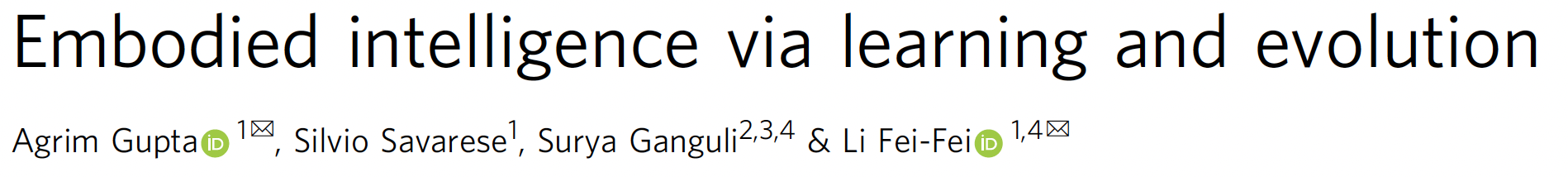 通过学习和进化的具身智能Embodied AI - 知乎