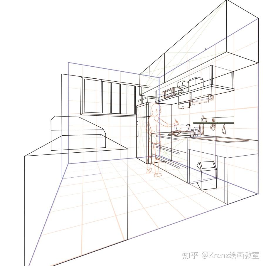 Krenz绘画教室【优秀作业心得】基础透视与结构-0123 - 知乎
