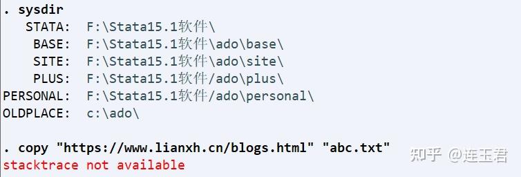 Stata错误信息-stacktracenotavailable：安装路径中不要包含中文字符和空格 - 知乎