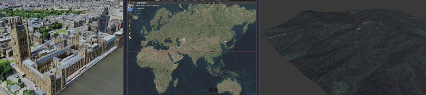 【Blender】Google Map+ GIS（全免费！国内国外 卫星地图数据都可转成三维模型！） - 知乎