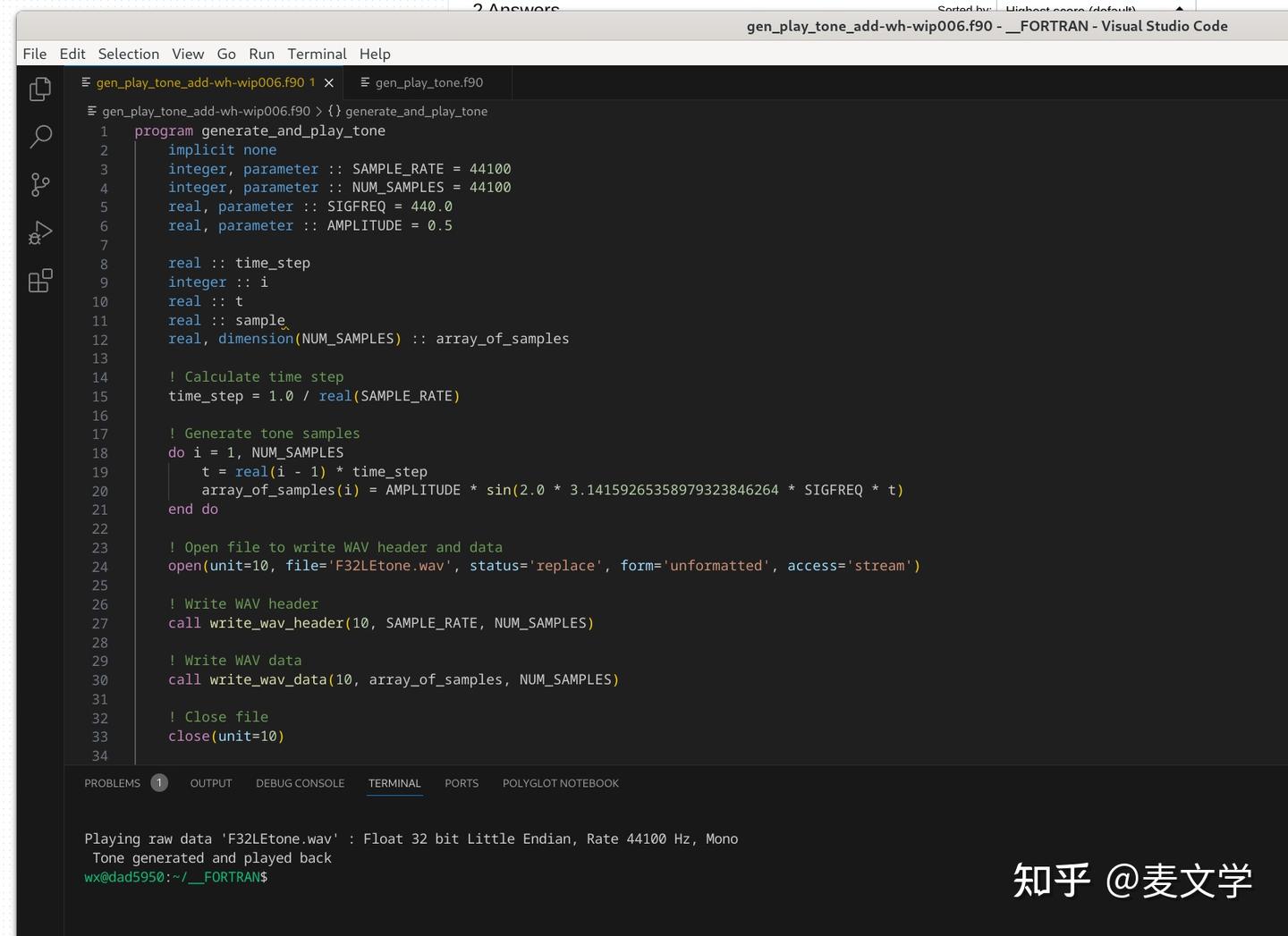 VSCODE：one-click launching Fortran Hello World 一键启动Fortran Hello World - 知乎