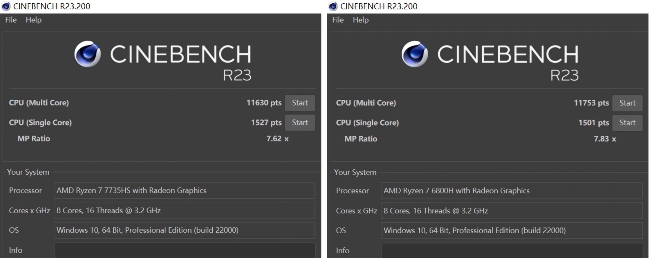 AMD Ryzen7-7735HS是Ryzen7-6800H的马甲吗？能玩《原子之心》吗？零刻 SER6 Pro Vest游戏向测评 - 知乎
