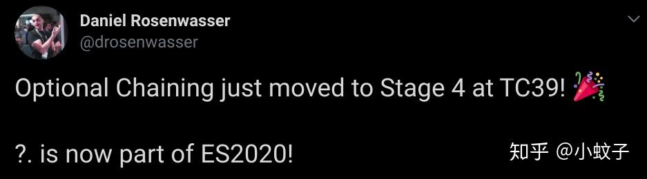 Optional Chaining 进入 ES2020，不用满屏`x && x.yyy`了 - 知乎