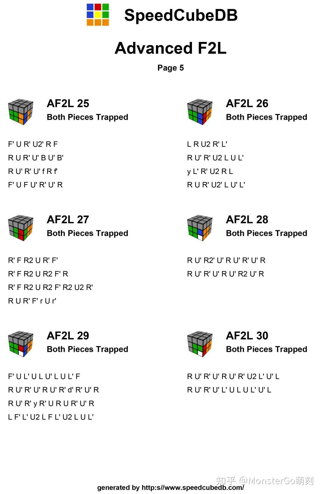 F2L 攻略 | 全套公式，总有一款适合你 - 知乎