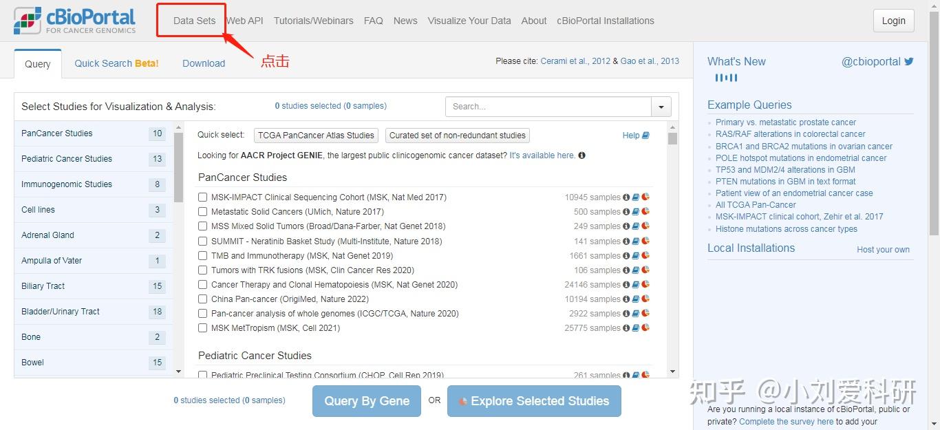 cBioPortal数据库——零代码进行突变分析与可视化 - 知乎