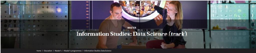欧洲数据科学硕士项目介绍系列之(1)：荷兰阿姆斯特丹大学篇 - 知乎
