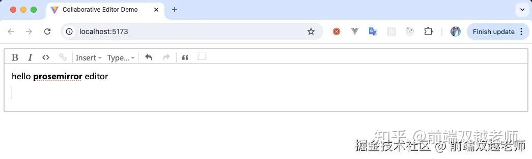 10 分钟从 0 实现多人协同编辑 ProseMirror + Yjs - 知乎