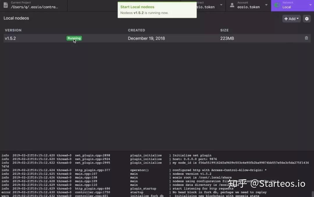 EOS Studio教程（二）：在本地节点上进行EOSIO开发 - 知乎