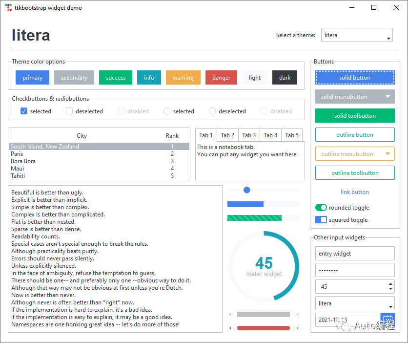 Ttkbootstrap 设计大师：轻松打造专业级python界面的神器 - 知乎